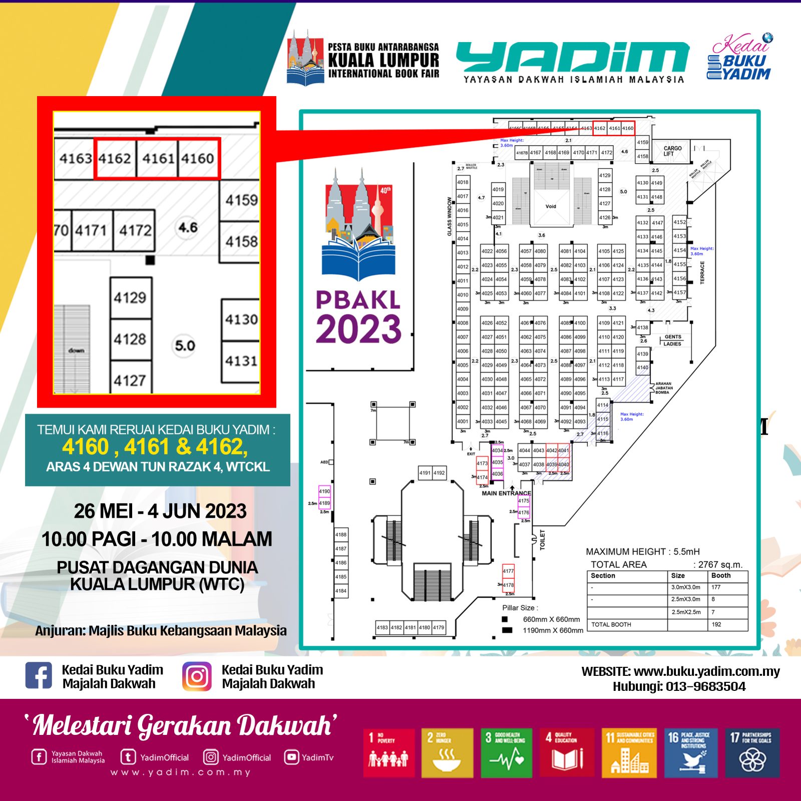 poster ig pesta buku 2023(peta lokasi) – Kedai Buku Yadim Online